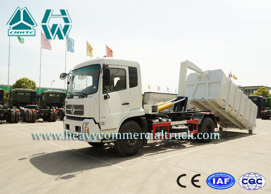 Detachable Carriage Hook Lift Waste Management Trucks With Mechanical Suspension