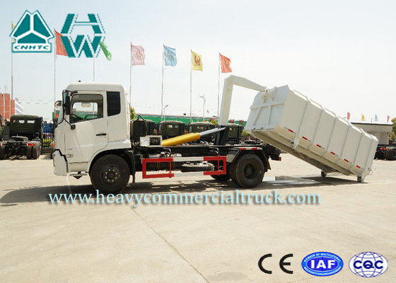 Detachable Carriage Hook Lift Waste Management Trucks With Mechanical Suspension