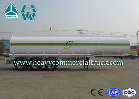 42000 Liters Fuel Tank Semi Trailer Super Single Tyre With Mechanical Suspension