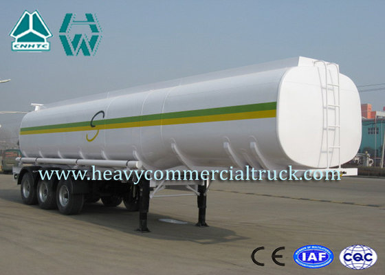 42000 Liters Fuel Tank Semi Trailer Super Single Tyre With Mechanical Suspension
