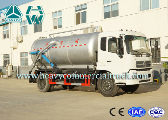Manual Fast Cleanning Energy Saving Sewage Suction Trucks With Vacuum Pump