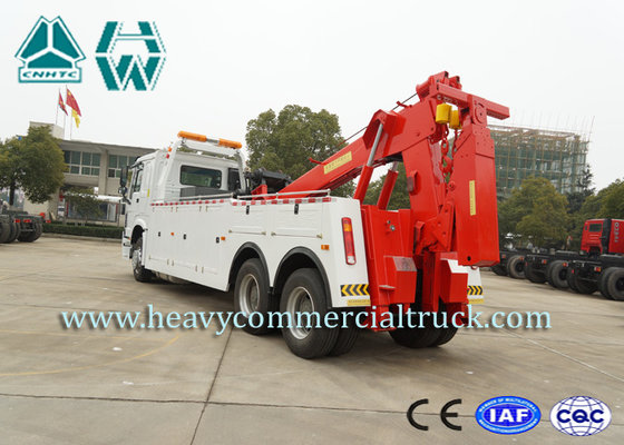 Howo Commercial Heavy Wrecker Trucks With Flexible Lifting Arm Euro II