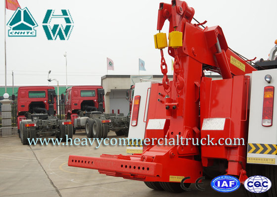 Howo Commercial Heavy Wrecker Trucks With Flexible Lifting Arm Euro II