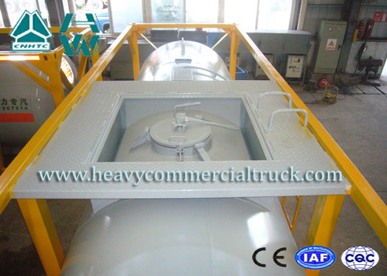 High Strength Container Transport Triple Axle Trailer With Emergency Valve