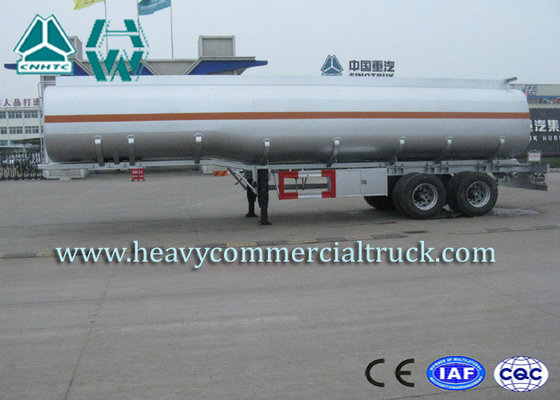 Carbon Steel Oil Tanker Trailer 2 Axle For Transportation Sinotruk Howo