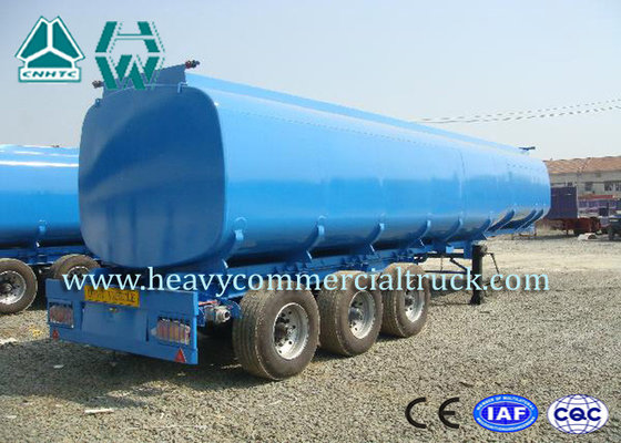 Customized 3 Axle Fuel Tank Semi Trailer  55 Tons - 75 Tons Large Capacity