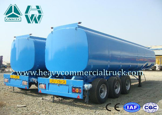 Customized 3 Axle Fuel Tank Semi Trailer  55 Tons - 75 Tons Large Capacity