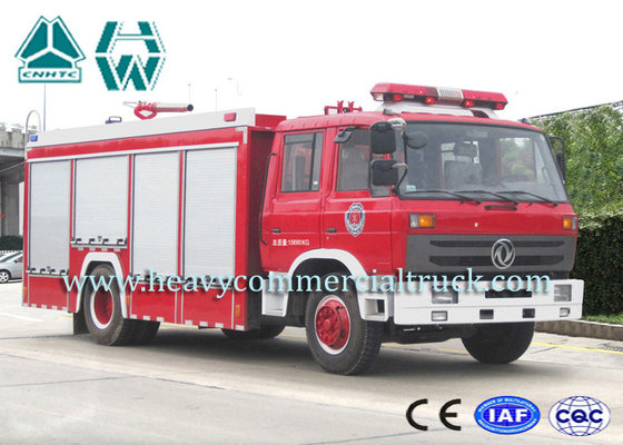 Multi Occupant Dongfeng Fire Fighting Truck With Double Cabin 6 Tons