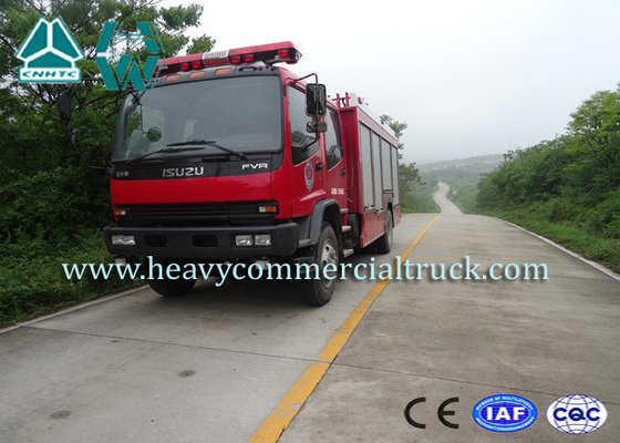 Isuzu 6 Tons Single Row Fire Fighter Car Customized Design 4X2 5000L