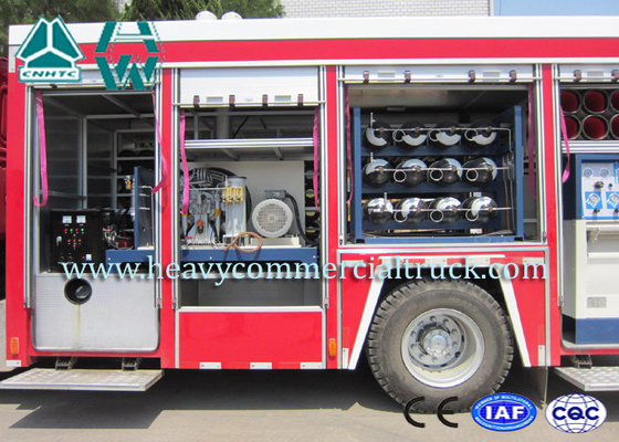266Hp 4X2 Fire Fighting Vehicles / Fire Department Ladder Truck