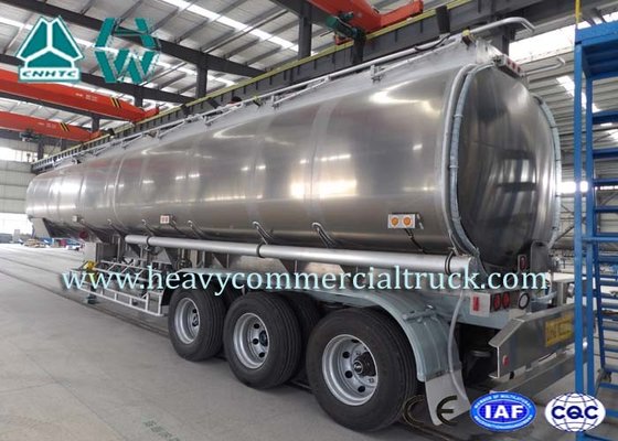 Safety Tri Axle Aluminum Alloy Fuel Tank Semi Trailer 30m3 - 45m3