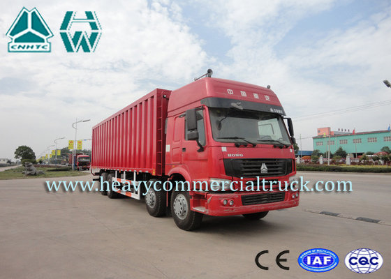 ZZ1317 Energy Saving Lorry Truck With Insulated Van , Refrigerating Installation