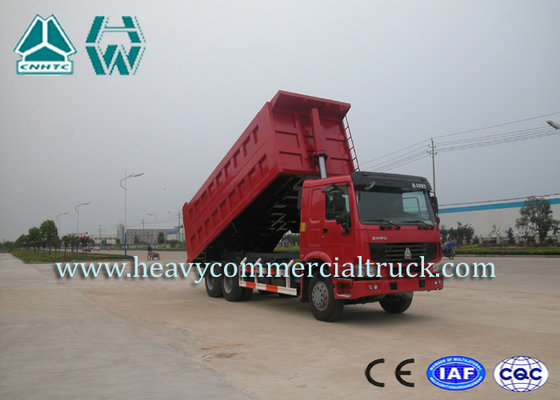 High Power Howo 8X4 Mining Dump Truck With Hydraulic Lifting Mechanism 40Tons