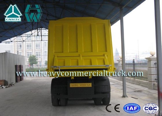 High Efficiency Tipper Semi Trailer 25CBM - 45CBM for Mining / Construction