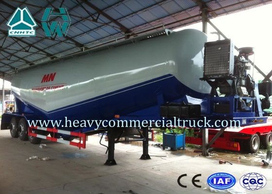 SINOTRUK Heavy Duty Dry Bulk Cement Tank Semi Trailer with Ball Valve