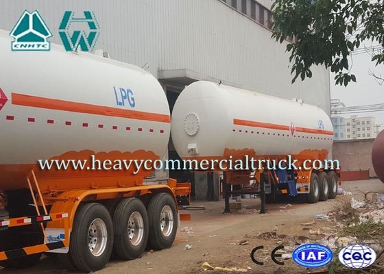 Low Fuel Consumption Aluminium LPG Semi Trailer Customized Design