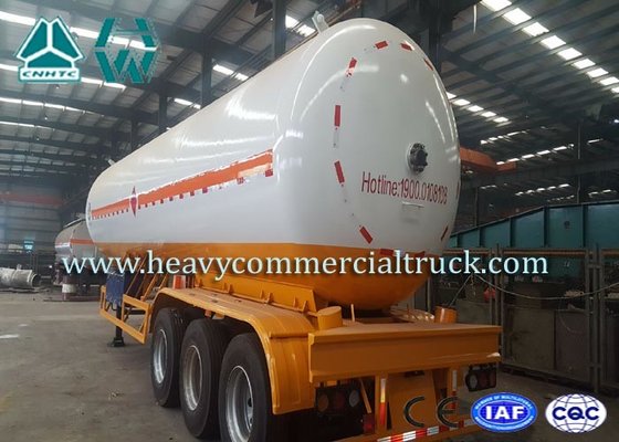 Low Fuel Consumption Aluminium LPG Semi Trailer Customized Design
