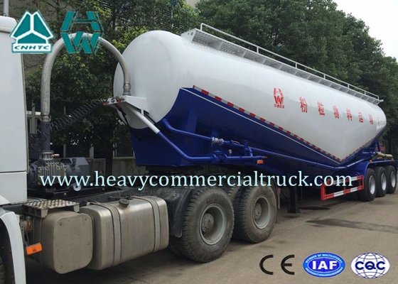 58000L 3 Axle Large Capacity Cement Powder Trailer For Transportation