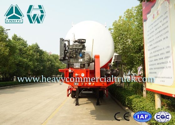Anti Explosion Bulk Cement Tank Semi Trailer For Powder Material Transport