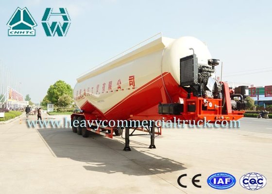 Customize design Double V Shape Bulk Cement Tank Semi Trailer 30cbm - 60cbm