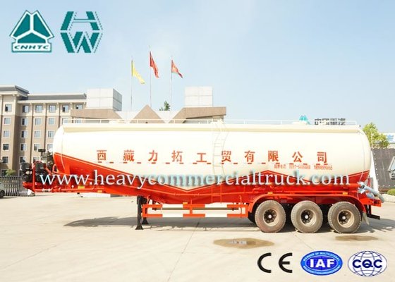 Customize design Double V Shape Bulk Cement Tank Semi Trailer 30cbm - 60cbm