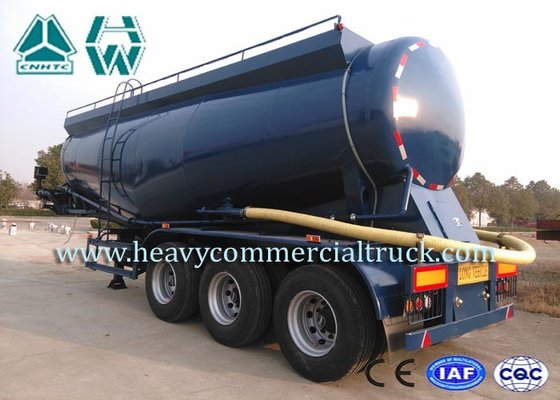 30 Tons High Safety Bulk Cement Tank Semi Trailer 58000L Low Density