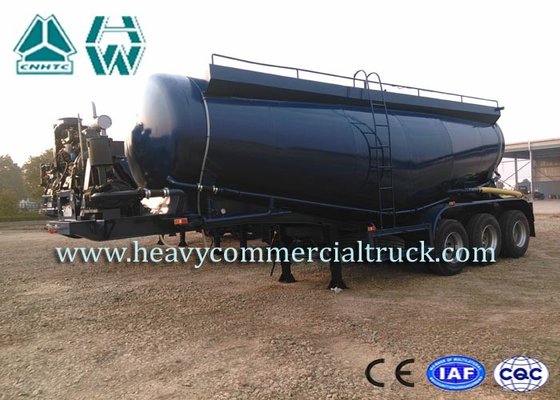 30 Tons High Safety Bulk Cement Tank Semi Trailer 58000L Low Density