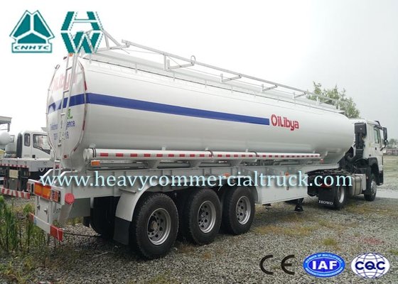 Multi Functional 35 Cbm Stainless Steel Fuel Tank Semi Trailer 3 axles