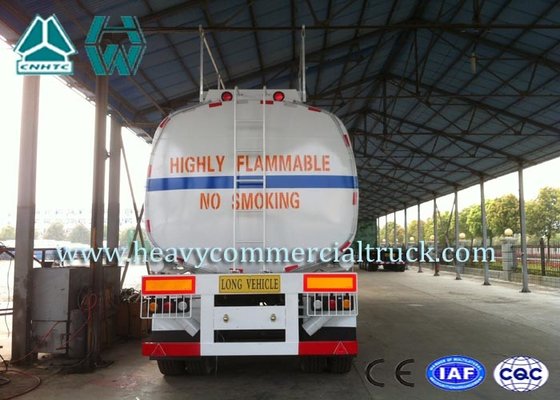 54 m3 High Performance road tank semi trailer  For Oil Carrying 55 Tons - 75 Tons