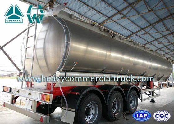 170 HP 3 Axle Fuel Tank semi trailer Sinotruk 13 Ton Customized Design