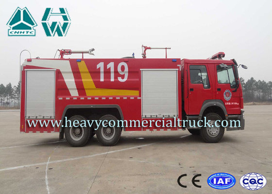 6x4 HOWO Dry Foam Combined Fire Fighting Truck For Petrochemical Enterprise