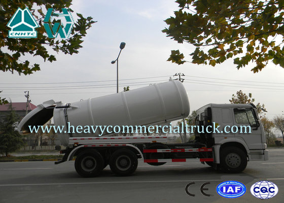High Efficiency Sewer Cleaning Truck  , Septic Tank Pumping Truck 8 CBM -12 CBM