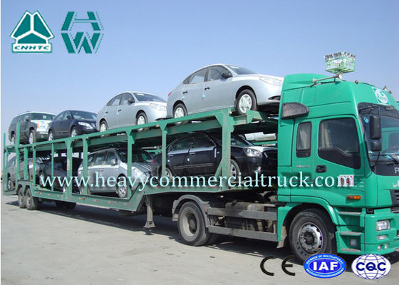 Double Axles Single Car Carrier Semi Trailer High Tensile Steel Q345B