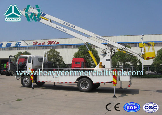 Drive System Curved Arm Hydraulic Platform Truck 190HP SINOTRUK