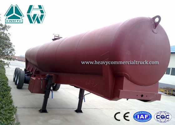 6mm Steel Sheet Cement Tanker Trailer 3 Axle , Low Density Cement Powder Trailer