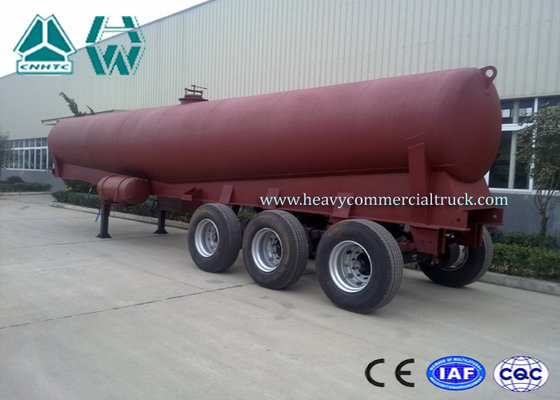 6mm Steel Sheet Cement Tanker Trailer 3 Axle , Low Density Cement Powder Trailer