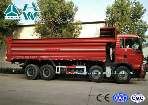 12 Wheels Mining Tipper Trucks For Loading Construction Material , 336HP Engine
