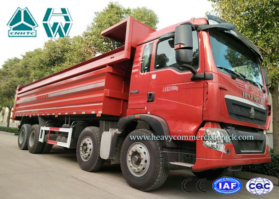 12 Wheels Mining Tipper Trucks For Loading Construction Material , 336HP Engine