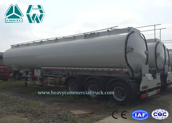 High Capacity Stainless Steel Tanker Trailers , 40000l - 60000l Oil Tanker Trailer