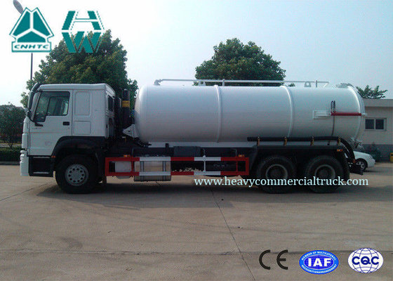 12 Cbm 6X4 Manual Diesel Sewage Pump Truck , Sewage Vacuum Truck