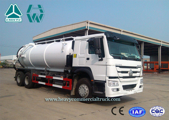 12 Cbm 6X4 Manual Diesel Sewage Pump Truck , Sewage Vacuum Truck