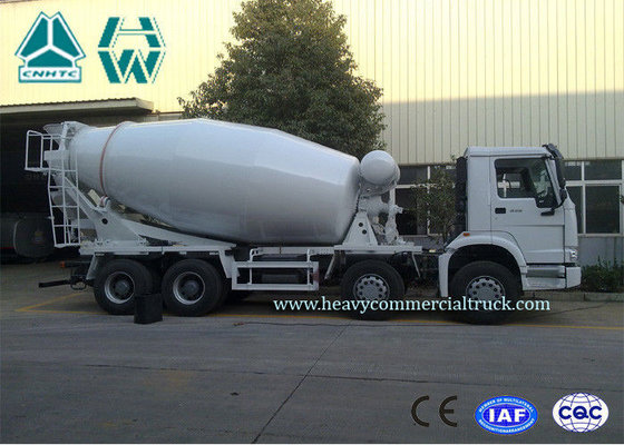 Sinotruk Hydraulic System Concrete Mixer Truck With Fan Heater Zz1257N3841W