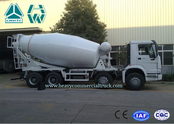 Sinotruk Hydraulic System Concrete Mixer Truck With Fan Heater Zz1257N3841W