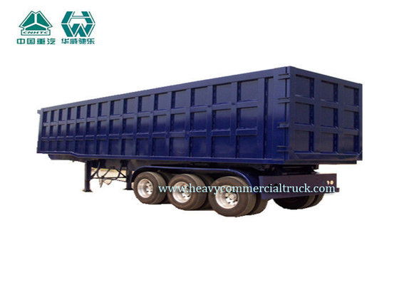 24 Cbm Dump Tipper Semi Trailer 24 Cubic Meter Volume With Customized Logo