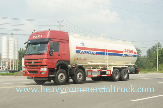 Powder Material Transport Vehicle Lorry Truck 3 Storehouse Large Capacity