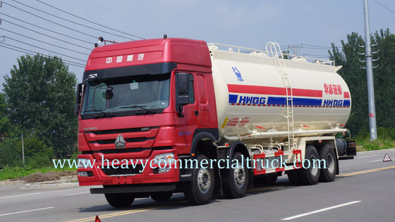 Powder Material Transport Vehicle Lorry Truck 3 Storehouse Large Capacity