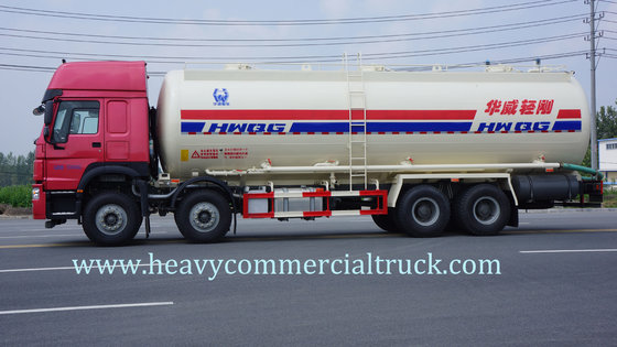 Powder Material Transport Vehicle Lorry Truck 3 Storehouse Large Capacity