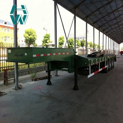 Multi Axles Low Bed Semi Trailer For Highway Construction Equipment