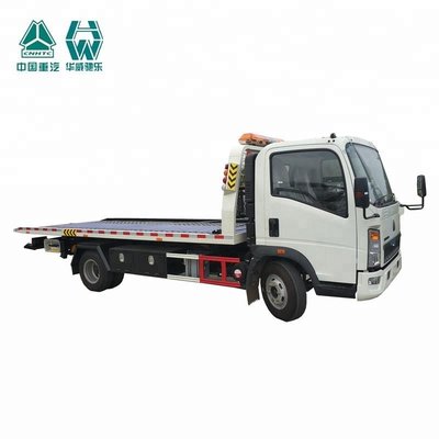LHD Flat Bed Wrecker Tow Truck For Moving Indisposed Motor Vehicles 7600X2500X2650mm