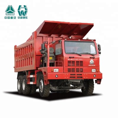 Manual Transmission Type Mining Tipper Truck / Yellow Sinotruk Howo 6x4 Dump Truck